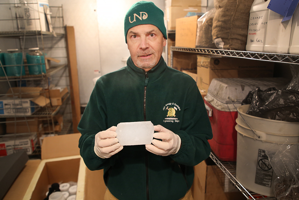 UND geologist unearths world’s oldest ice - College of Engineering & Mines