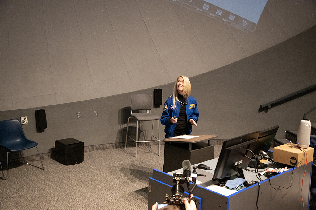 Karen Nyberg lands on campus to launch Astronaut Scholarship Foundation ...