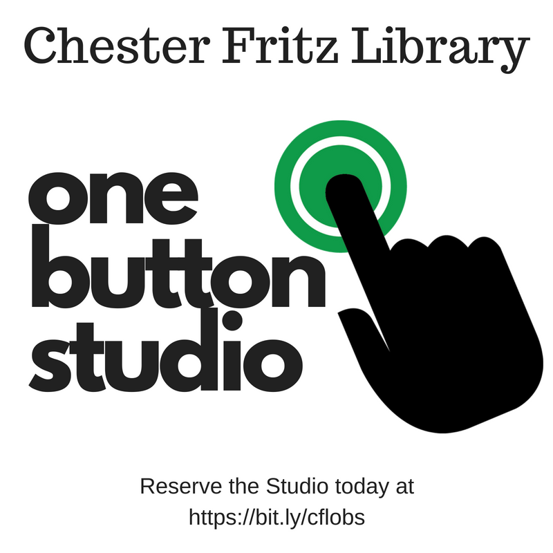 One Button Studio is here! - Chester Fritz Library Updates