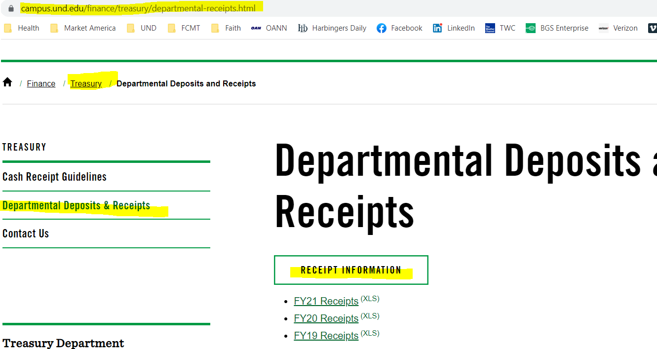 New Reports Website (Deficits, Chartfields, Dept Receipts, etc ...