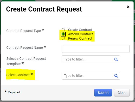 Updates to UND Marketplace contract request process - Finance Updates