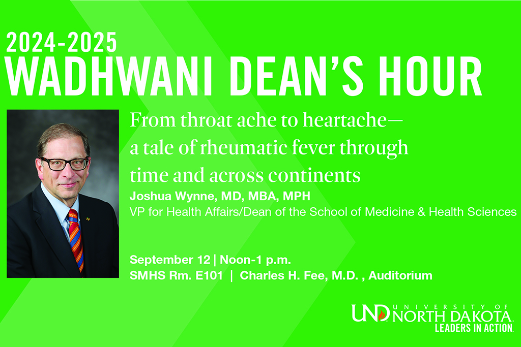 Wynne to discuss rheumatic fever at inaugural Wadhwani Family Dean's ...