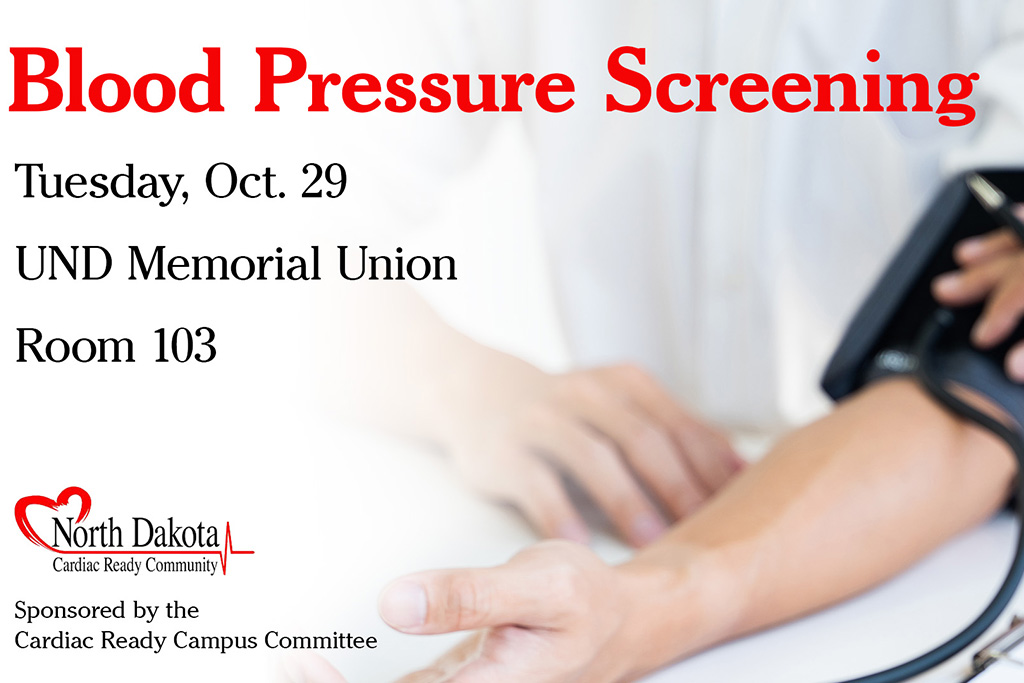 Cardiac Ready Campus Committee sponsors blood pressure screening to ...