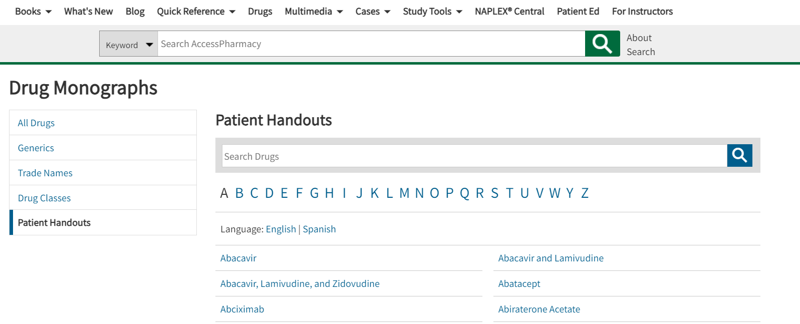 Patient Education Material: McGraw Hill - SMHS Library Resources