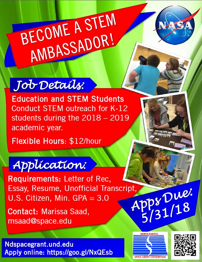 Call for Applications: STEM Ambassador Program - John D. Odegard School ...