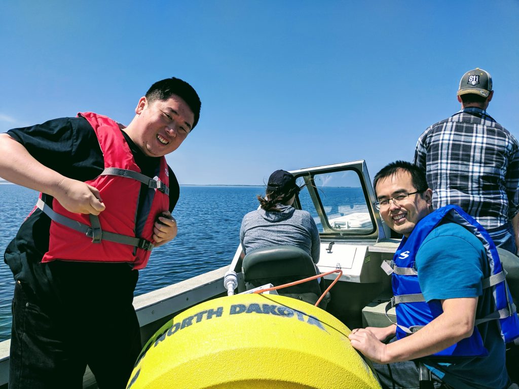 The ESSP buoy was deployed in Devils Lake for the summer season - John ...