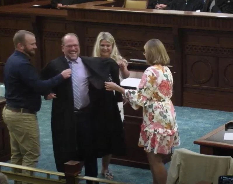 Timothy Schutz '87 delivers pro-equity message in formal swearing-in to Colorado Court of ...