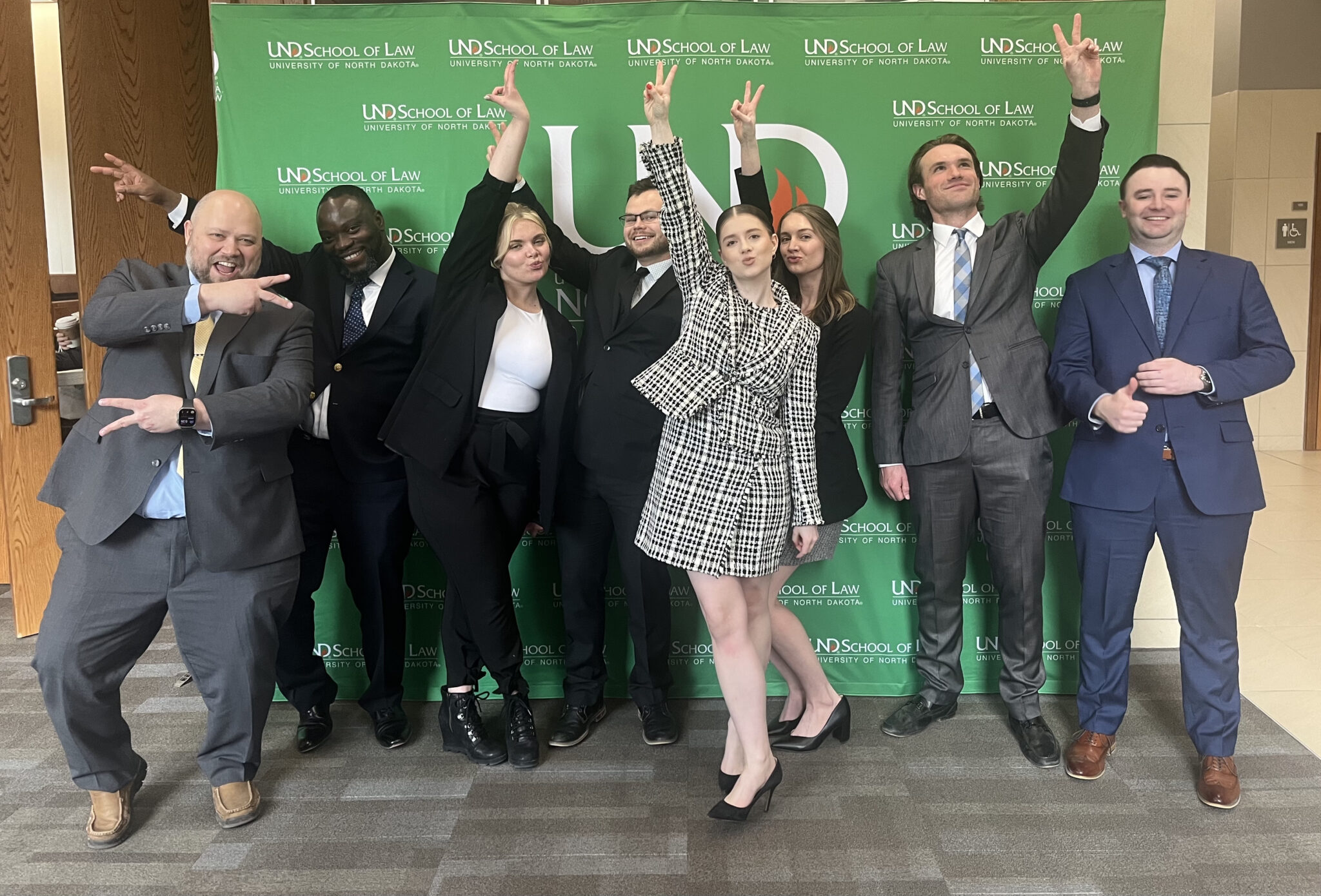 Third-year Law Students, AnneMarie Studer and Emerson Solemsaas, Sweep ...