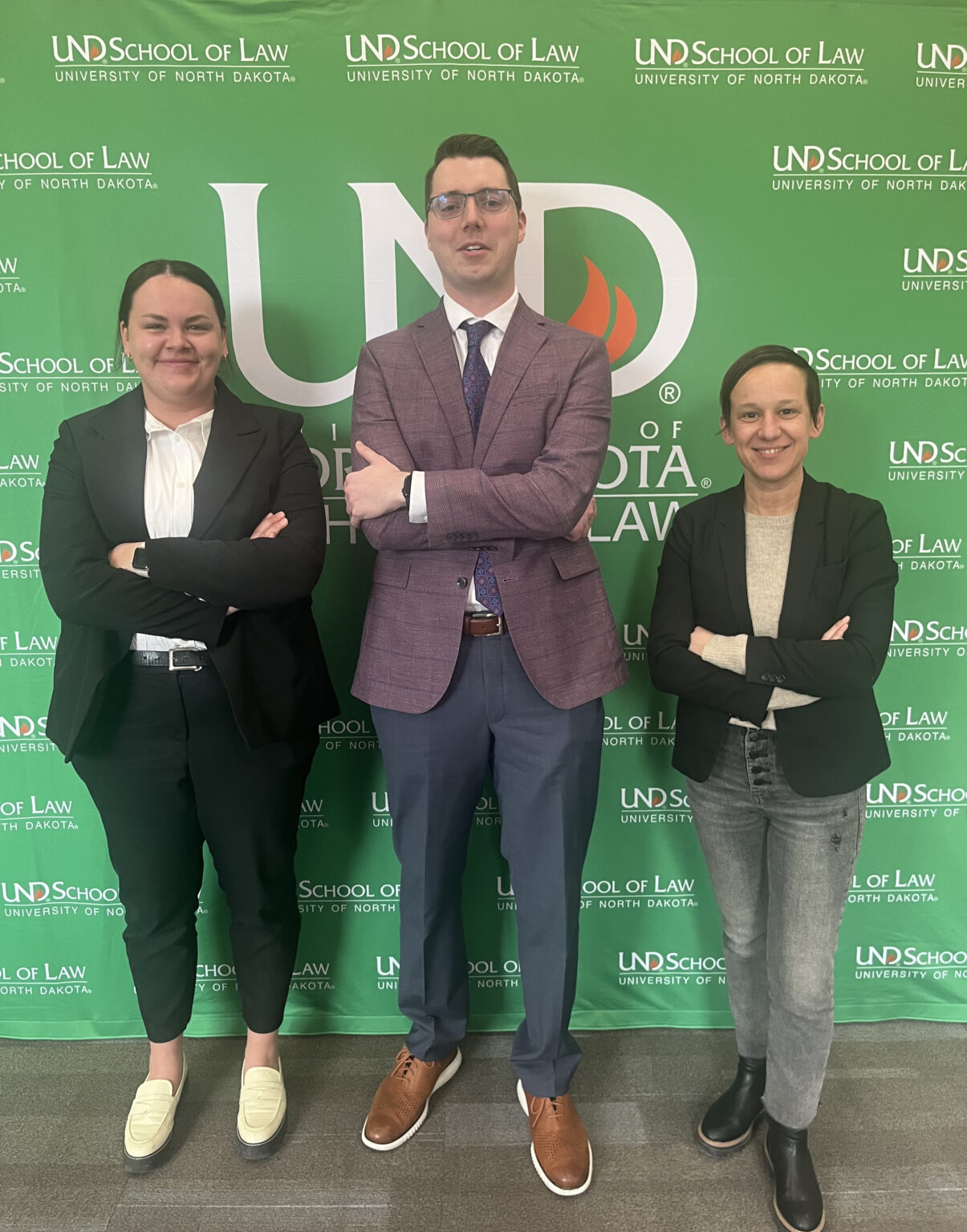 Third-year Law Students, AnneMarie Studer and Emerson Solemsaas, Sweep ...