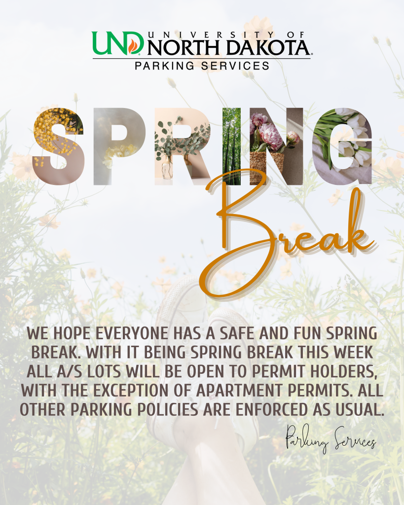 Spring Break 2025 - Parking Updates