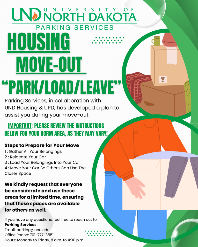 Housing MOVE-OUT information - Parking Updates