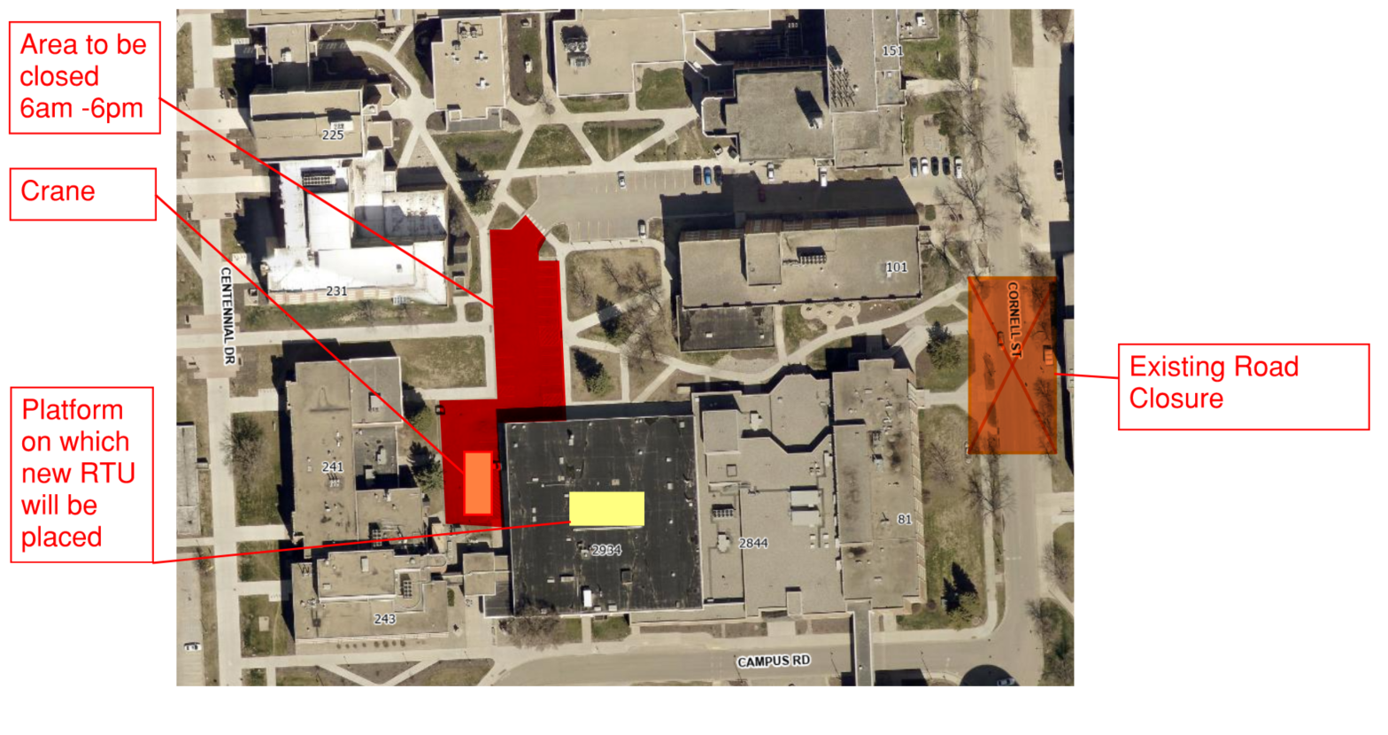 Partial Parking Lot closure - Parking Updates