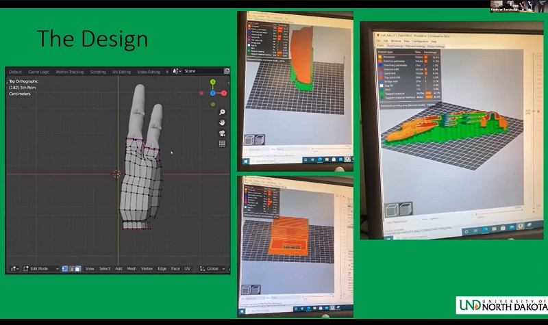 A loving hand - UND student engineers use microcontrollers, 3D-printed ...