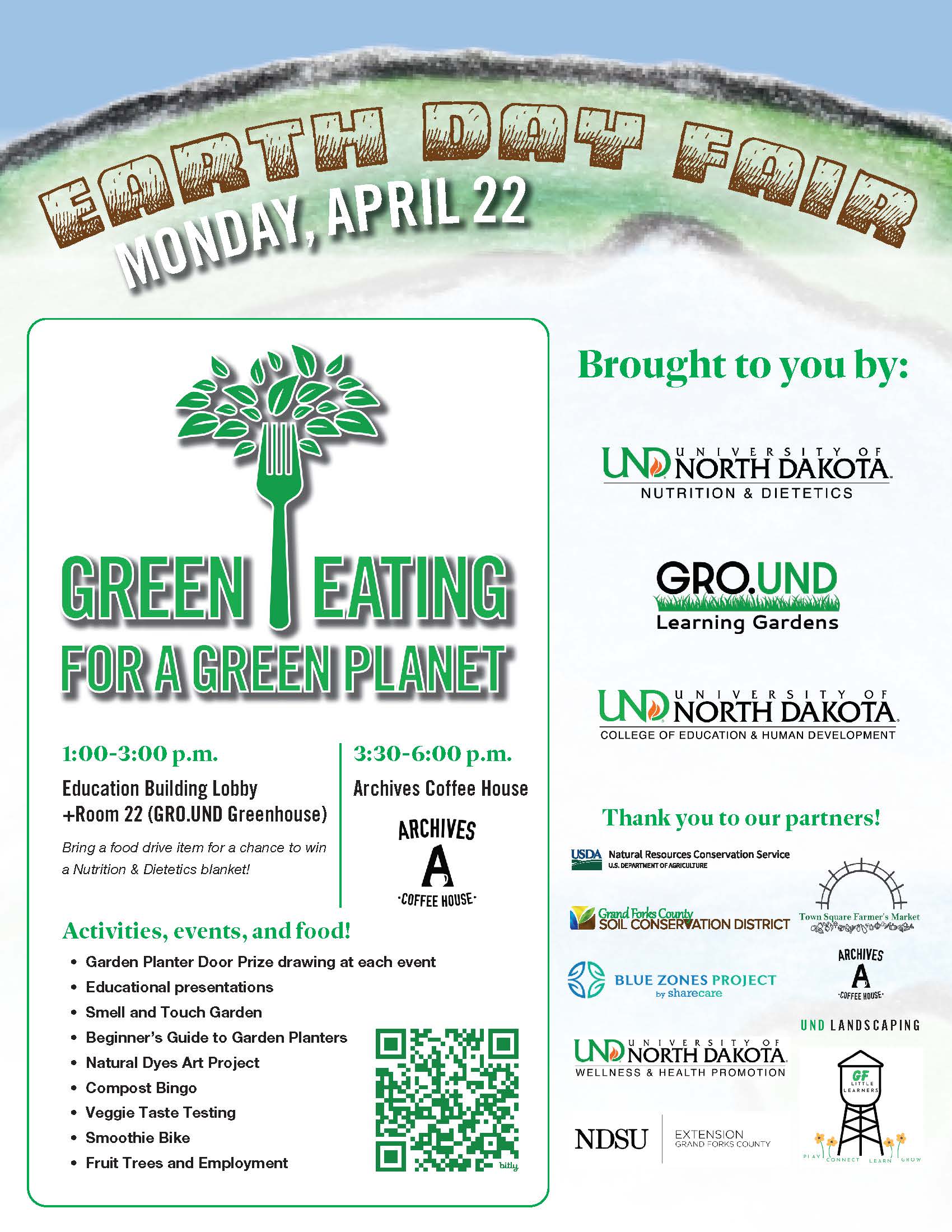 MEDIA ADVISORY: UND to celebrate Earth Day with 'Green Eating for a ...
