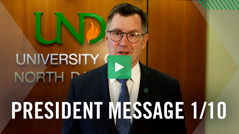 Jan. 10 video message from President Armacost - University Letter