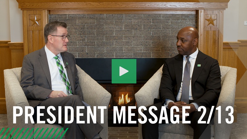 Feb. 13 video message from President Armacost - University Letter
