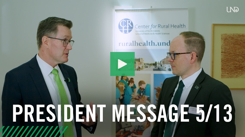 May 13 video message from President Armacost - University Letter