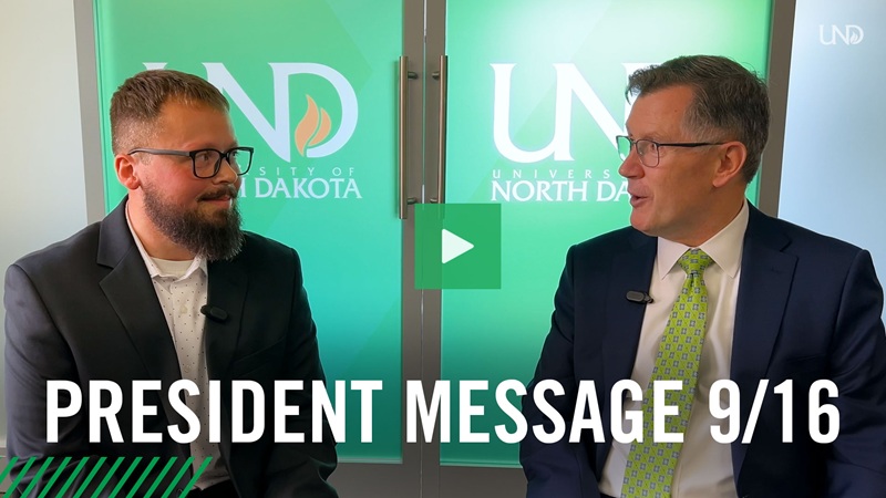 Sept. 16 video message from President Armacost - University Letter