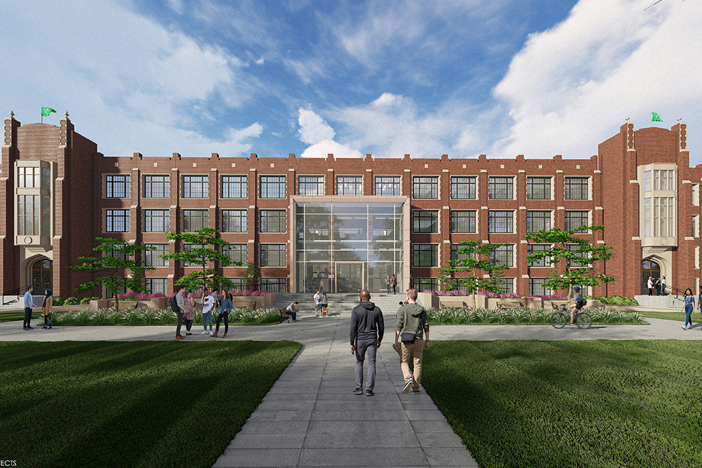Sneak peek: Merrifield Hall’s new — and ADA-compliant — grand entrance ...