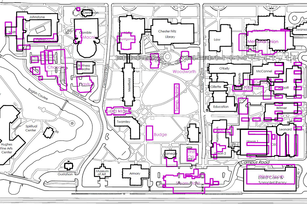 University Of North Dakota Campus Map