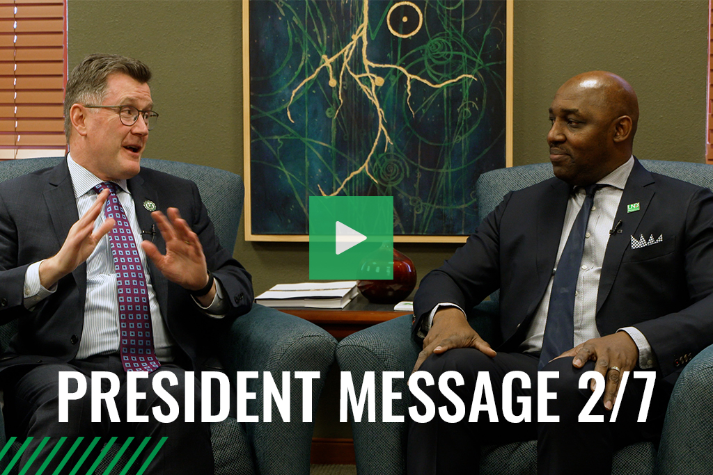 VIDEO: President Armacost welcomes Art Malloy - UND Today