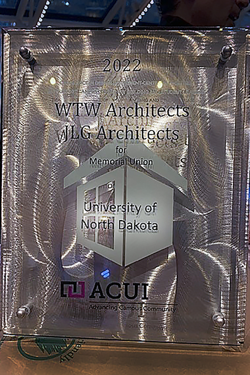 UND Memorial Union architects win design award - UND Today